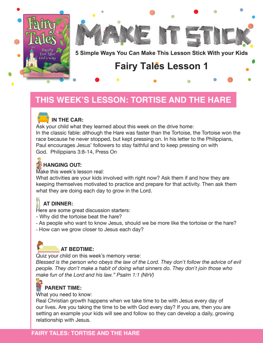 Fairy Tales 8-Week Children's Ministry Curriculum