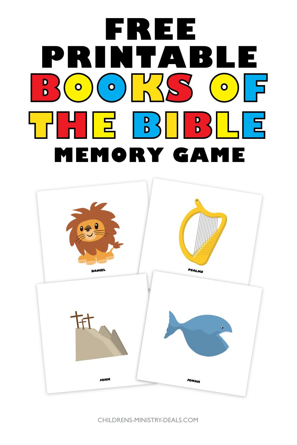 FREE Books of the Bible Memory Game