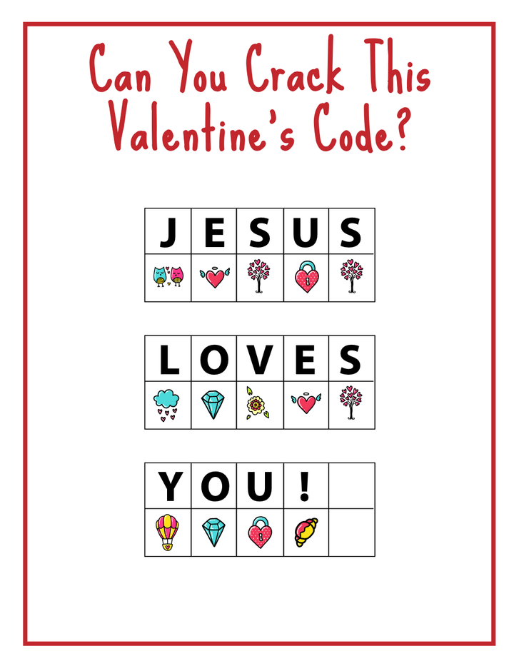 FREE Valentine's Day Code-Breaking Activity – Children's Ministry Deals