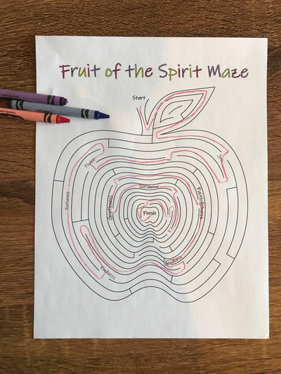 Fruit of the Spirit Bible Maze – Children's Ministry Deals