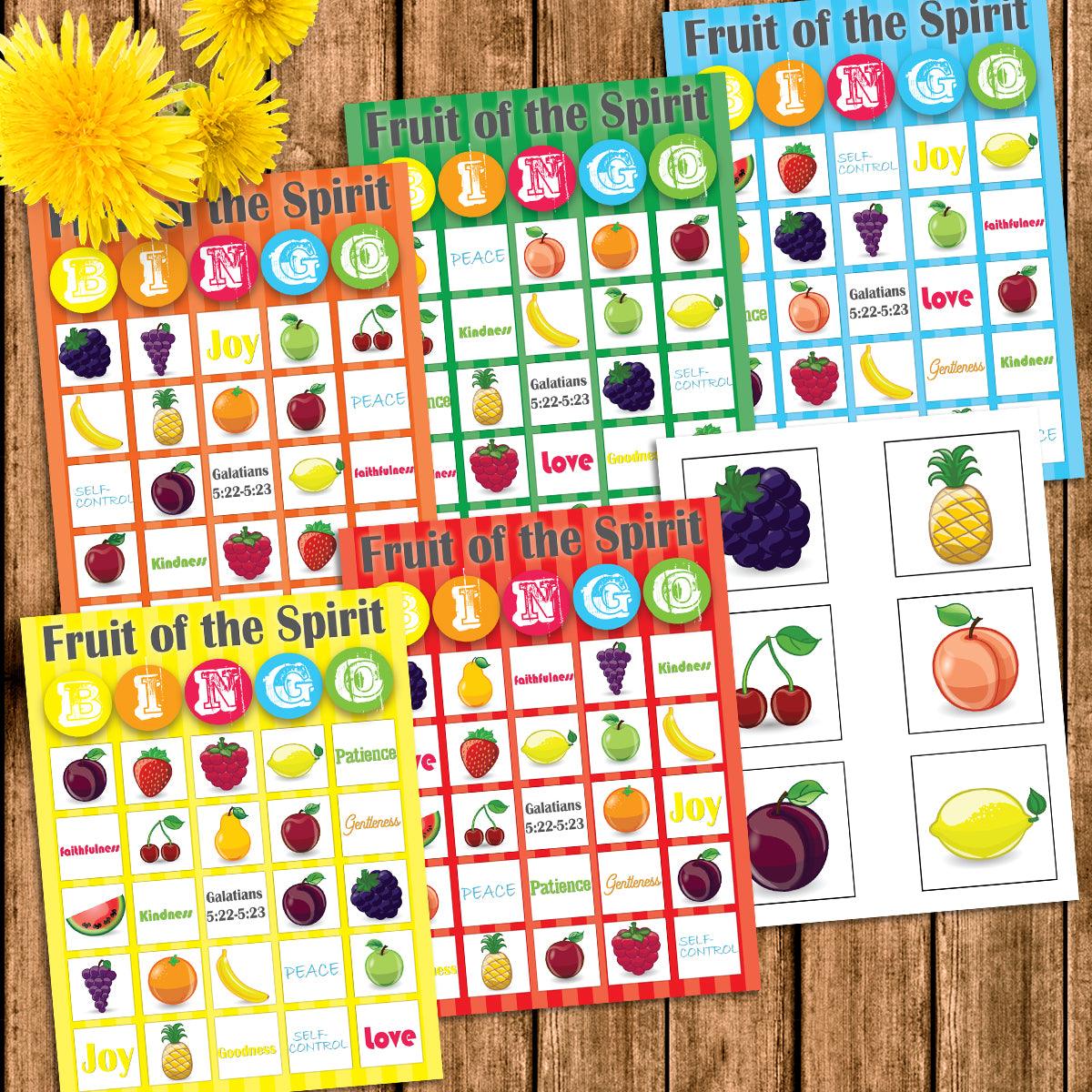 Fruit of the Spirit Bible Bingo Game