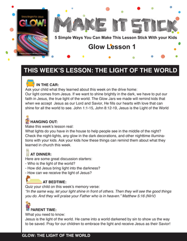 Glow! 4-Week Children’s Ministry Curriculum – Children's Ministry Deals