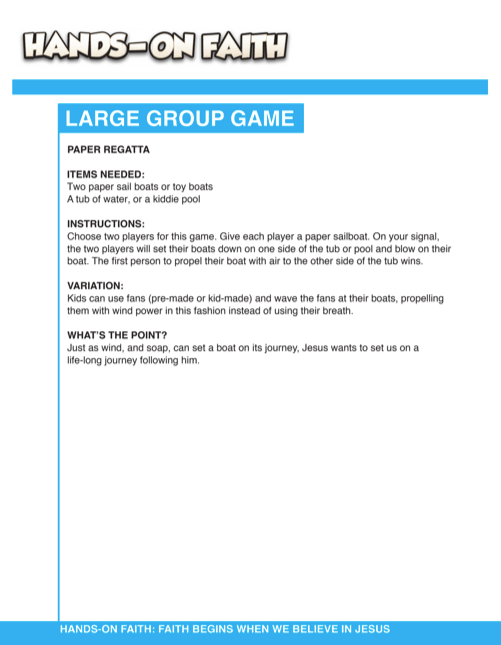 Hands On Faith Children's Church Curriculum