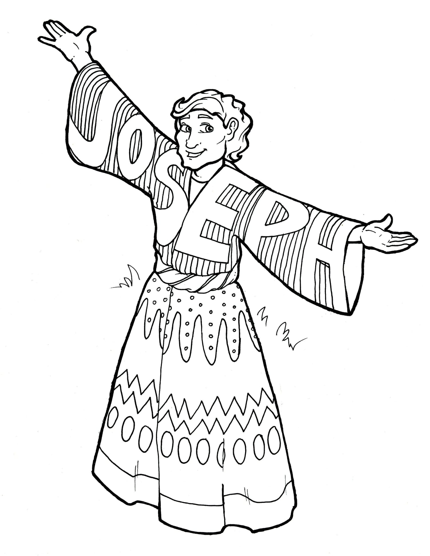 Joseph Coloring Page – Children's Ministry Deals