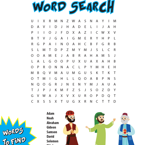 David And Goliath Word Search