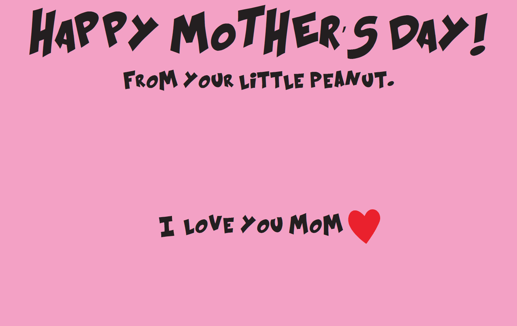 FREE Mother's Day M&Ms Card for Kids