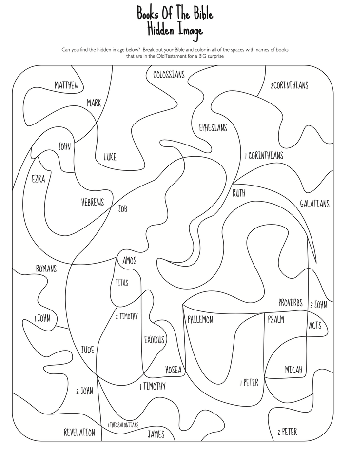 Old Testament Books Hidden Image – Children's Ministry Deals