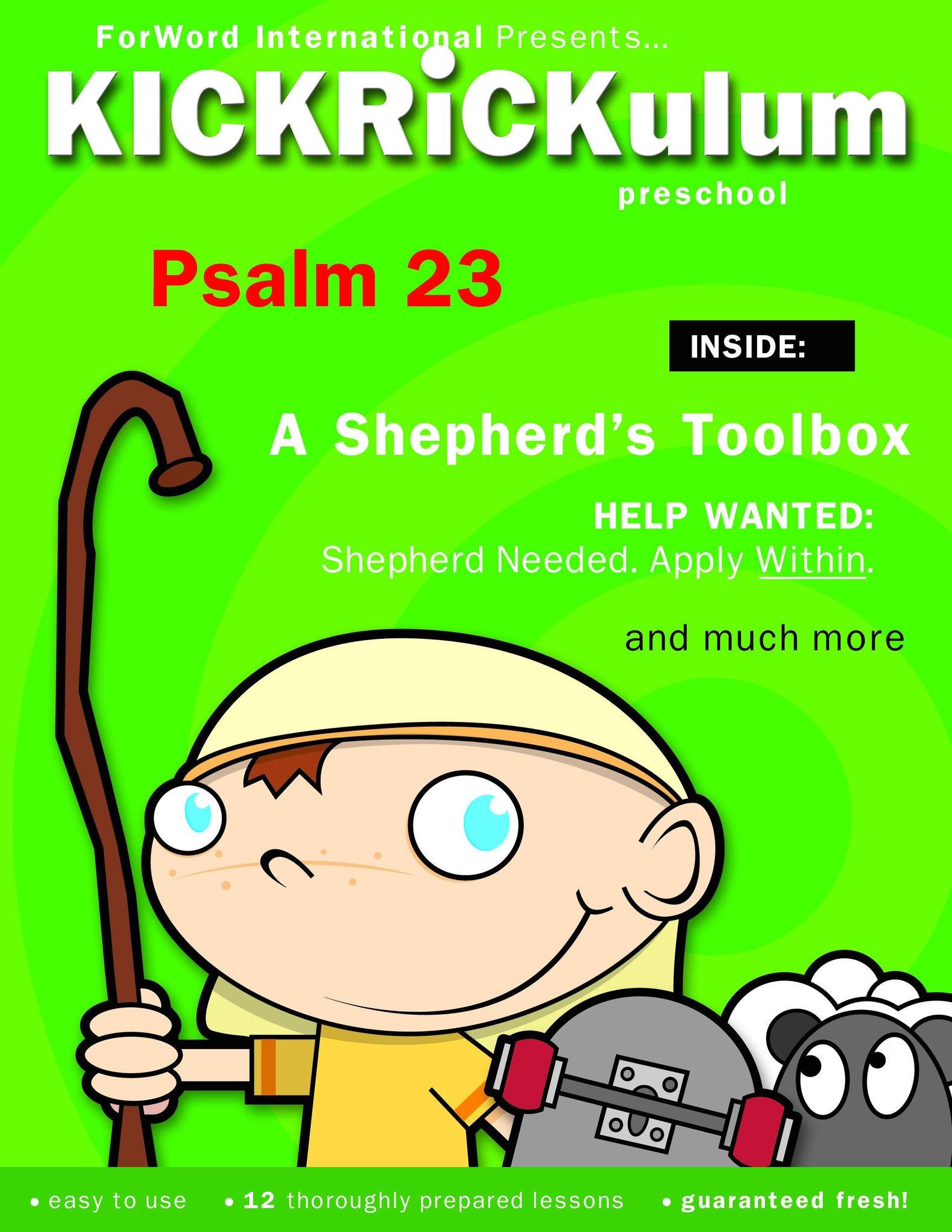 Psalm 23 12-Week Preschool KickRickulum – Children's Ministry Deals
