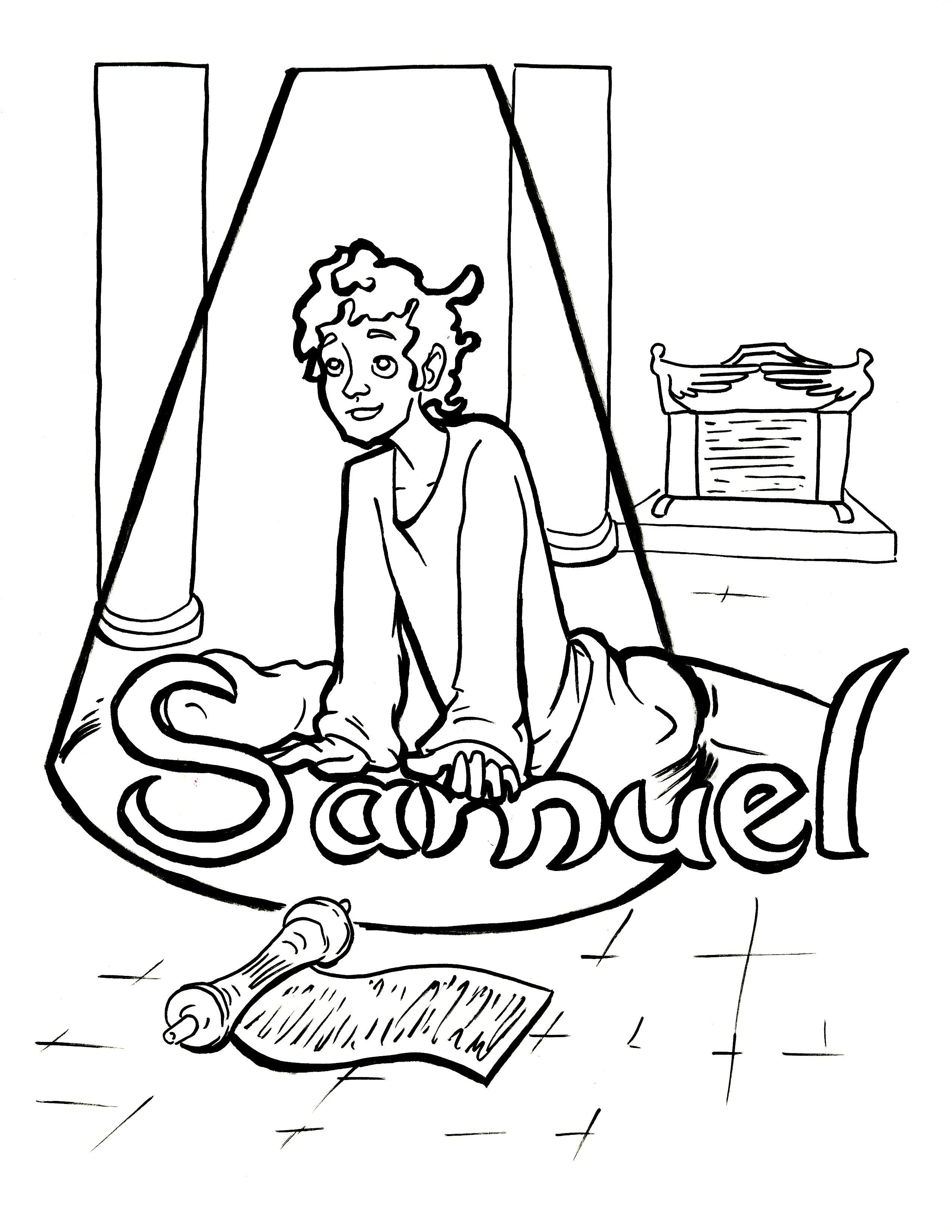 Samuel Bible Story Coloring Pages