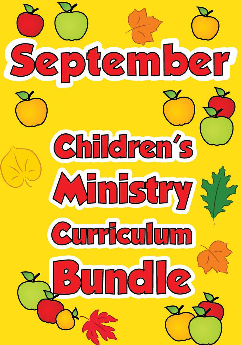 September Children's Church Curriculum Bundle