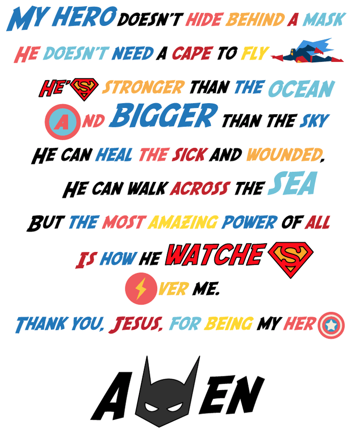 FREE Superhero Prayer Printable – Children's Ministry Deals