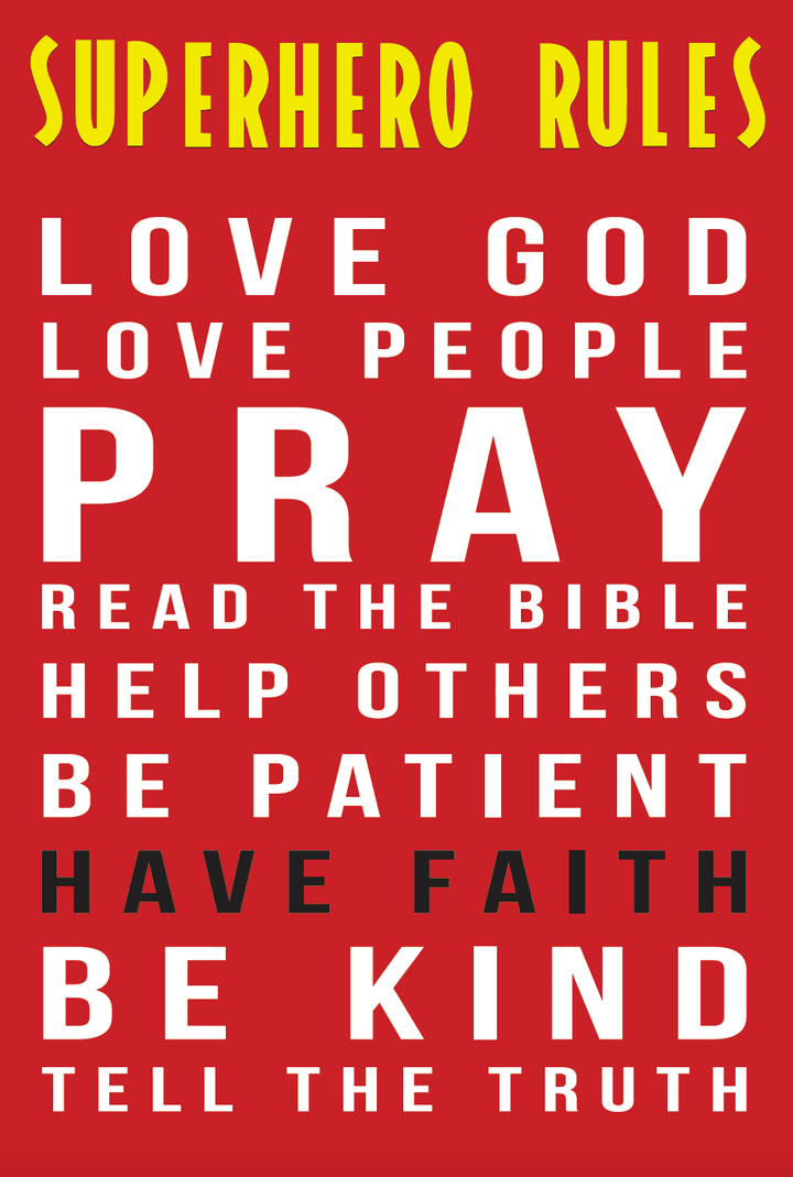 Superhero Rules Poster – Children's Ministry Deals