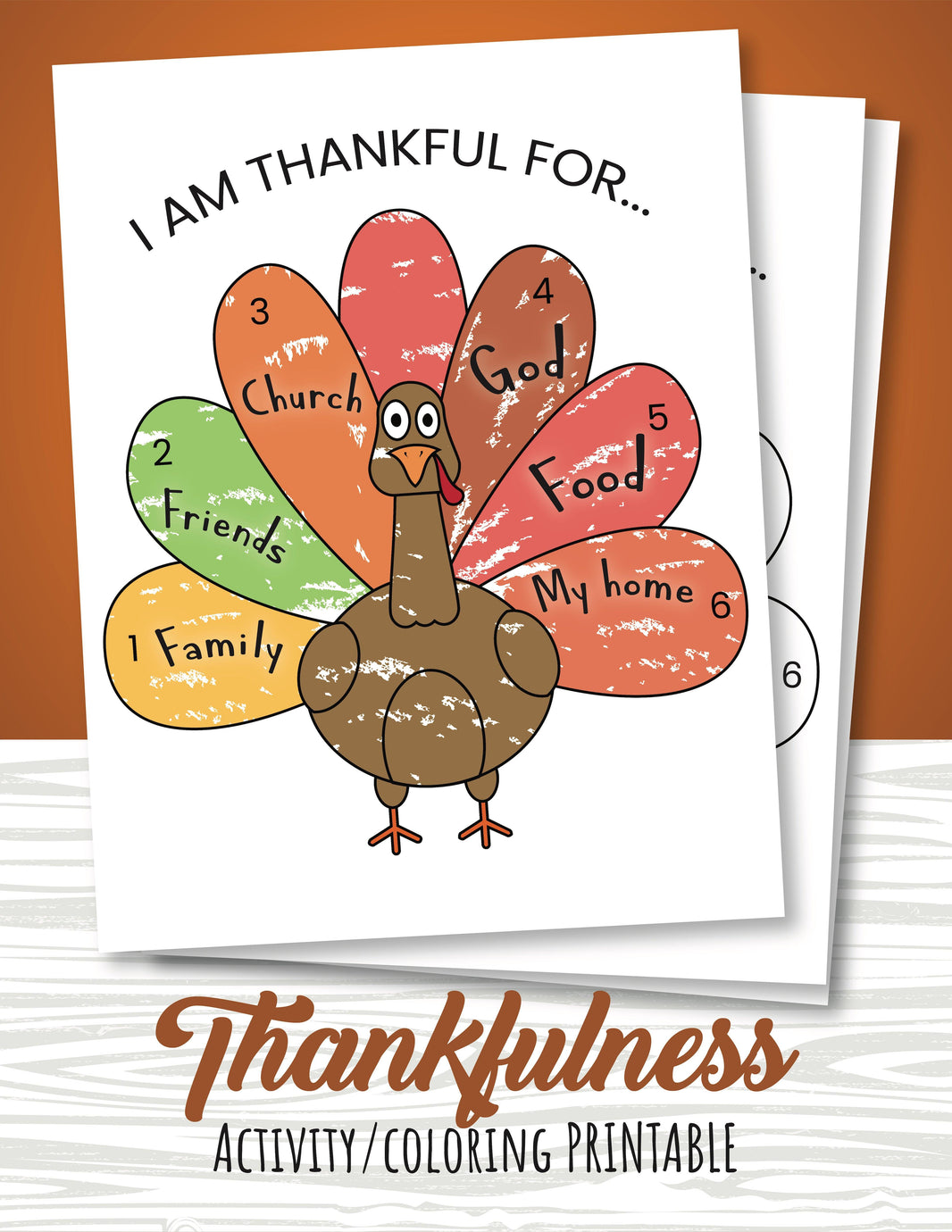 Thankfulness Turkey Coloring Page – Children's Ministry Deals