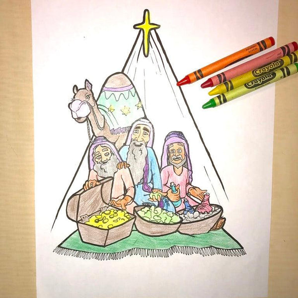 Three Kings Coloring Pages