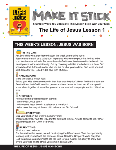 The Life of Jesus Children's Church Curriculum – Children's Ministry Deals
