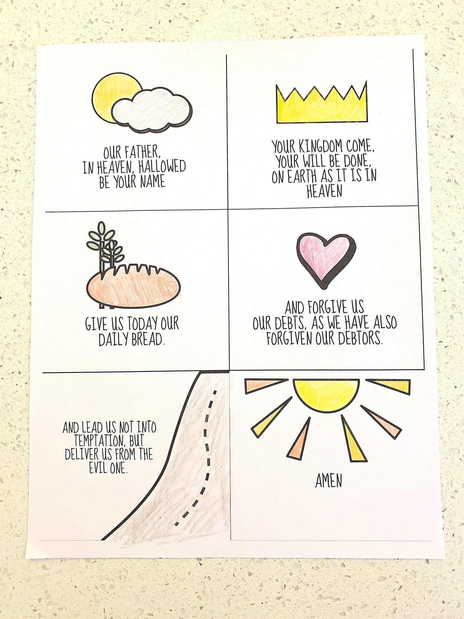 The Lord's Prayer Poster – Children's Ministry Deals