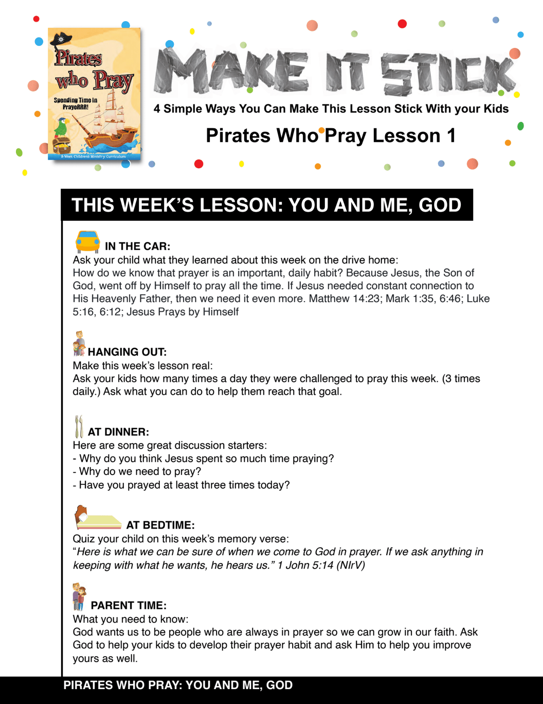 The Pirates Who Pray 8-Week Children’s Ministry Curriculum