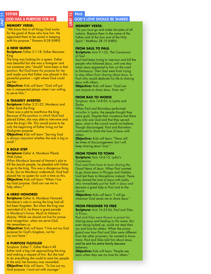 The Year Long Bible Hero Adventure 52-Week Scope & Sequence – Children ...