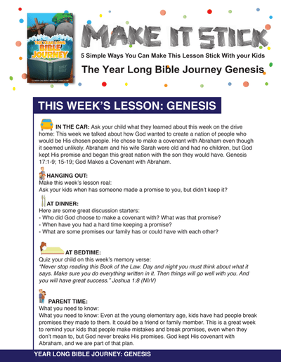 The Year Long Bible Journey 52-Week Children's Ministry Curriculum ...