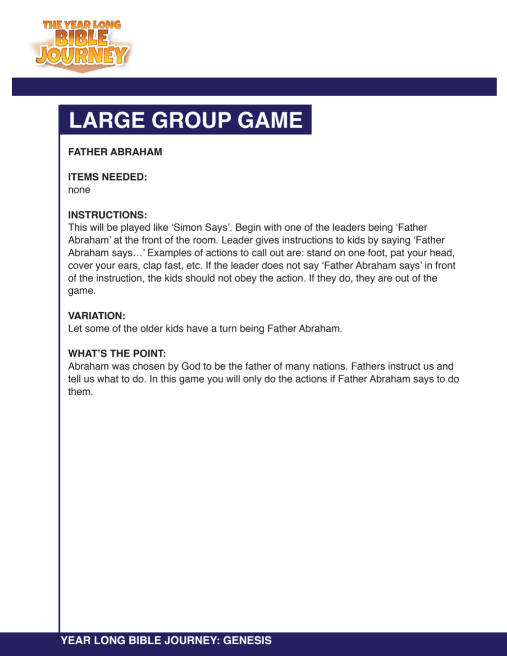 The Year Long Bible Journey 52-Week Children's Ministry Curriculum