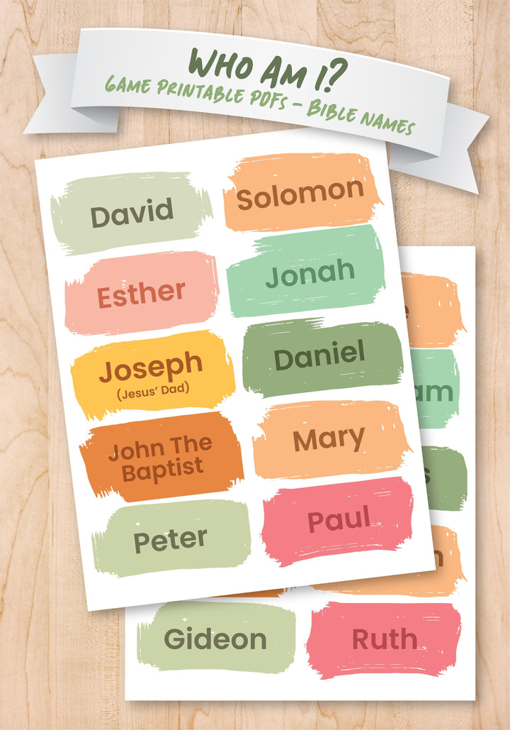 Who Am I? Game - Bible Characters – Children's Ministry Deals